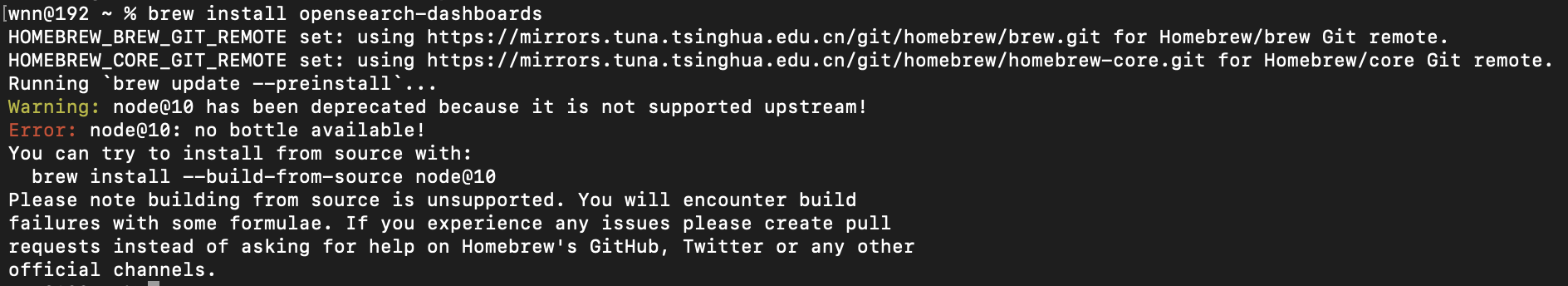 Upgrade to node@12 to support ARM Mac · Issue #1484 · opensearch-project/OpenSearch-Dashboards ...