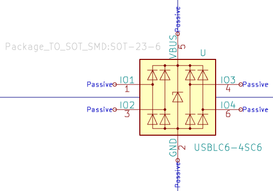 Usblc6 Esd Protection Diodes 2598 · Merge Requests · Kicad Kicad Libraries Kicad Symbols