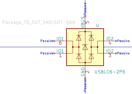 USBLC6 ESD protection diodes (!2598) · Merge requests · KiCad / KiCad ...