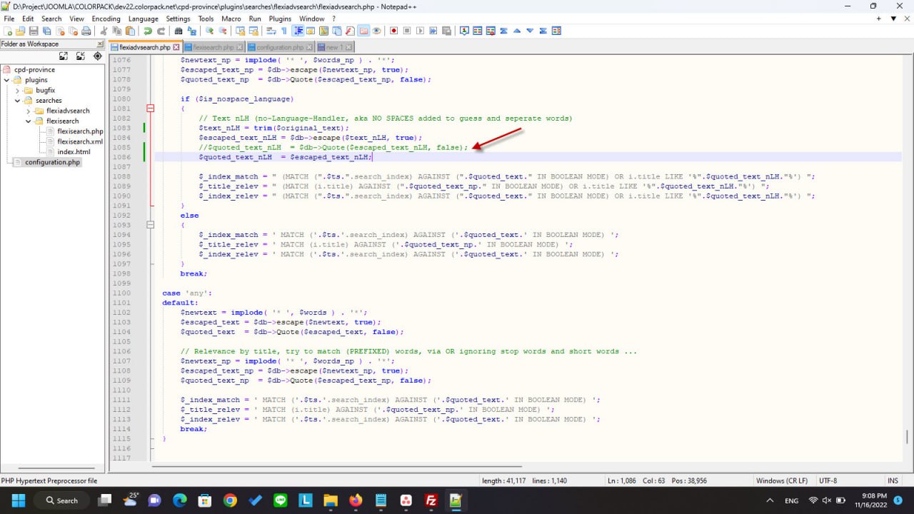 have an error in your SQL syntax after search · Issue #1119 · FLEXIcontent/flexicontent-cck · GitHub