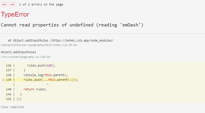 Unable to extend Typography extension · Issue #3731 · ueberdosis/tiptap · GitHub