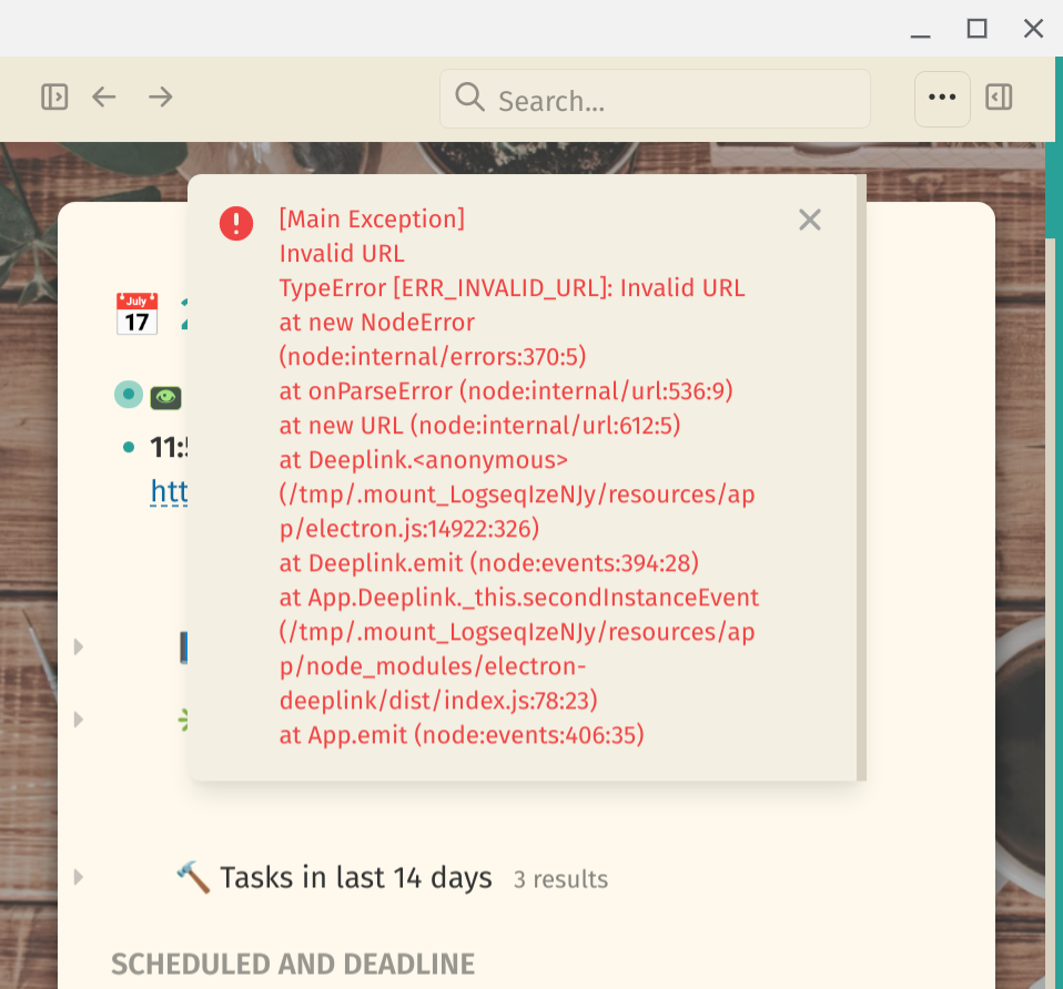 quick capture (deep linkig, url scheme) fails in linux · Issue #6185 · logseq/logseq · GitHub