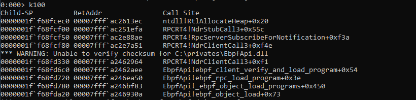 Failure to call ebpf_api_initiate results in hard to diagnose crash ...