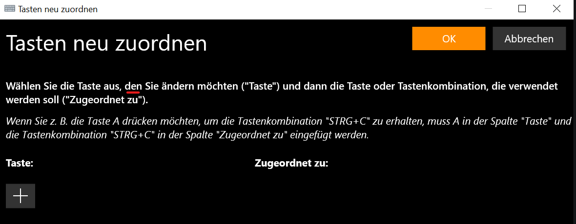 [german localization] Keyboard Manager settings - add key mapping · Issue #8410 · microsoft ...