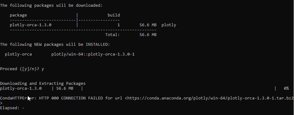 Cannot Install 130 Via Conda 000 Connection Failed · Issue 299 · Plotlyorca · Github