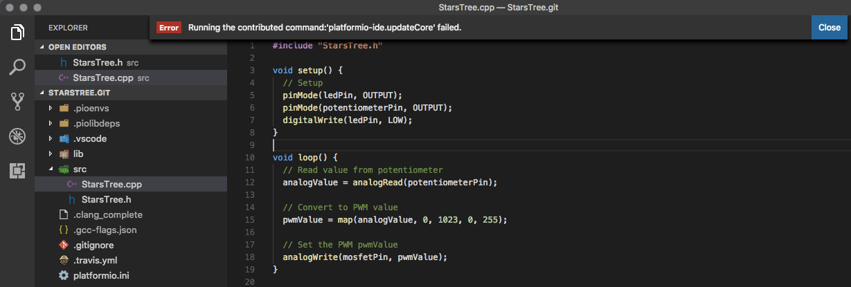 update/upgrade not working · Issue #62 · platformio/platformio-vscode-ide · GitHub