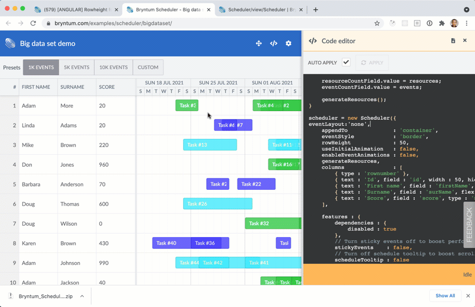 Order of events changes on scrolling if `eventLayout: 'none'` · Issue #3198 · bryntum/support ...