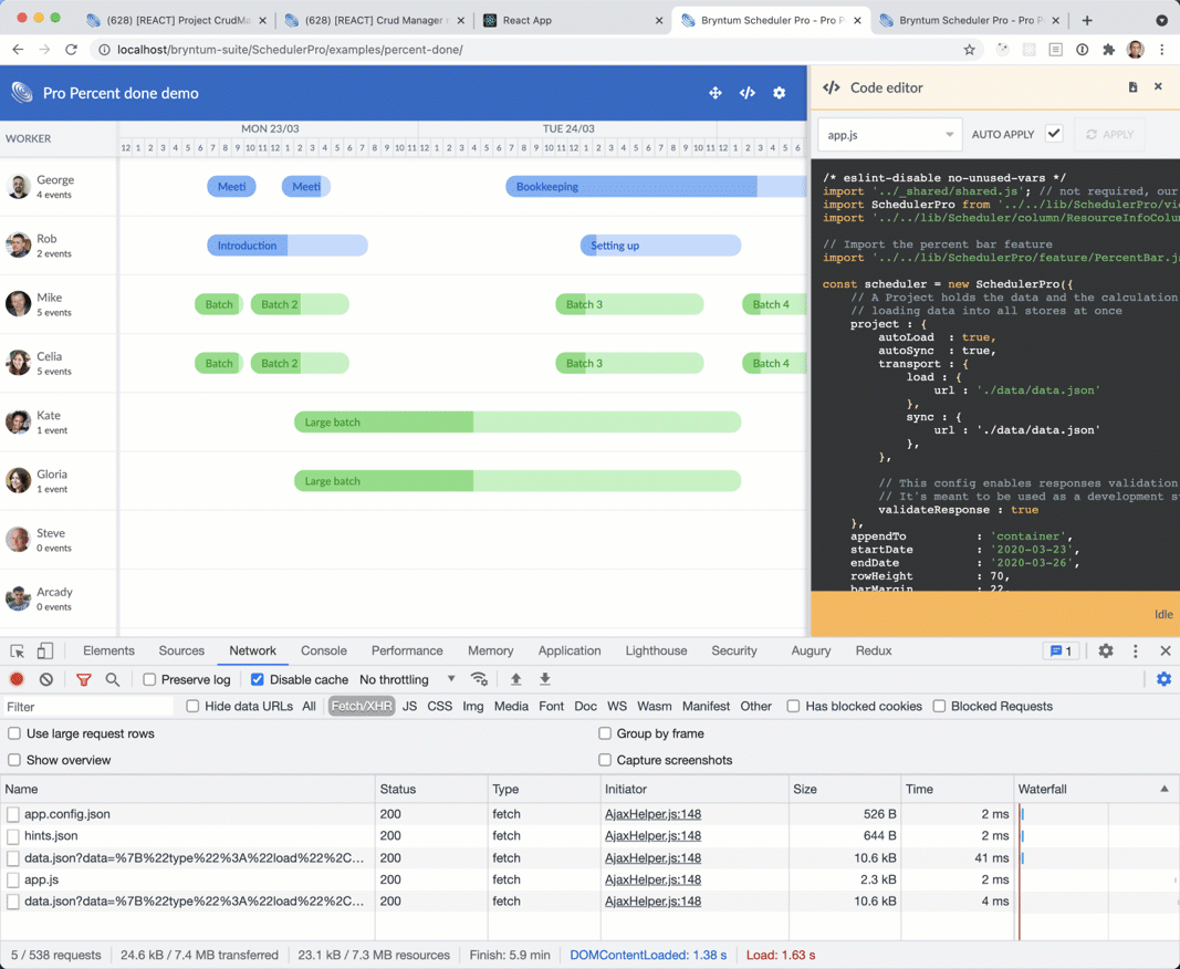 Sync requests triggered during drag-create · Issue #3295 · bryntum/support · GitHub