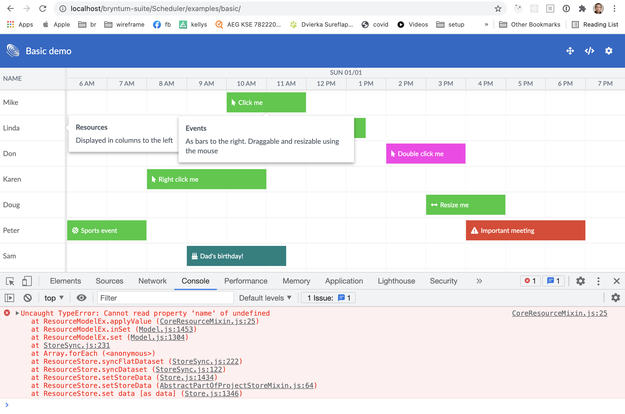 Setting `store.data` throws if `syncDataOnLoad:true` while re-assigning data with custom fields ...