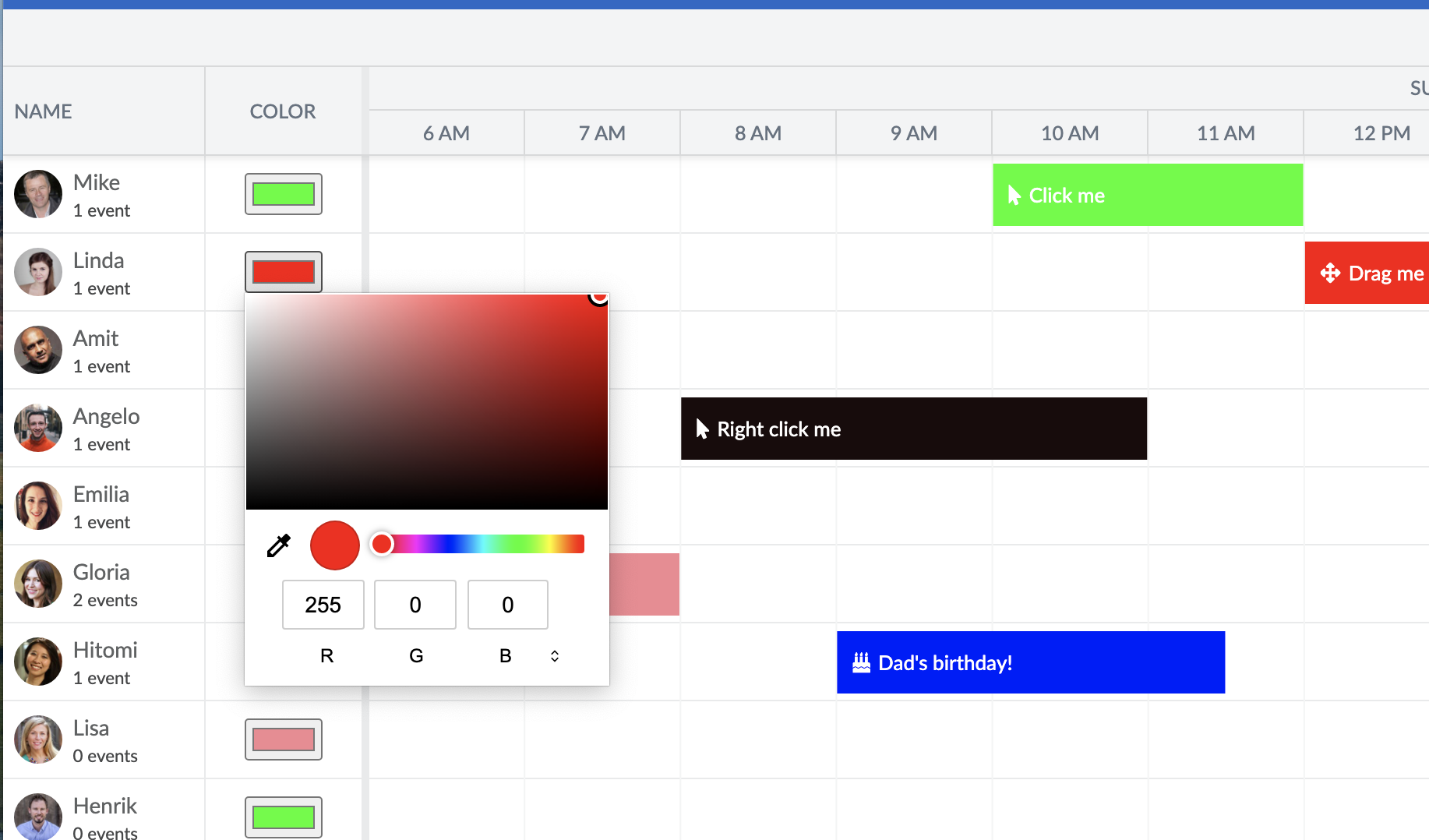 Create ColorColumn class based on HTML field · Issue #3537 · bryntum ...
