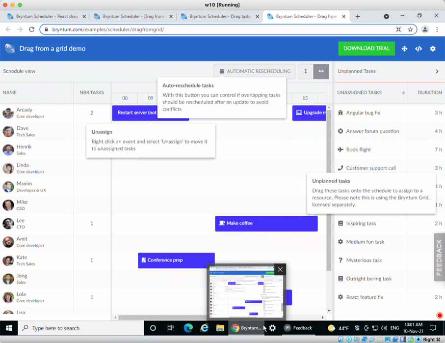 Grid changes width on zoom in drag-from-grid demos (Vue, React) in Chrome@Windows · Issue #3701 ...