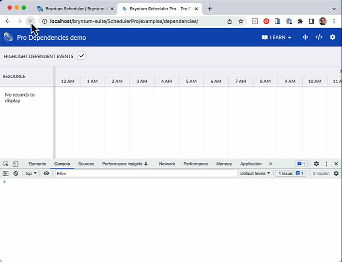 Getting Error "Unknown identifier ClassDefEx-1.$.startDate" when dynamically loading Data ...