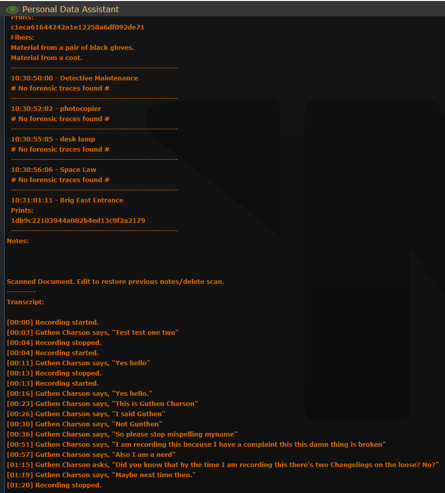 Paragraphs bug from printed paper reports/transcripts from handheld ...