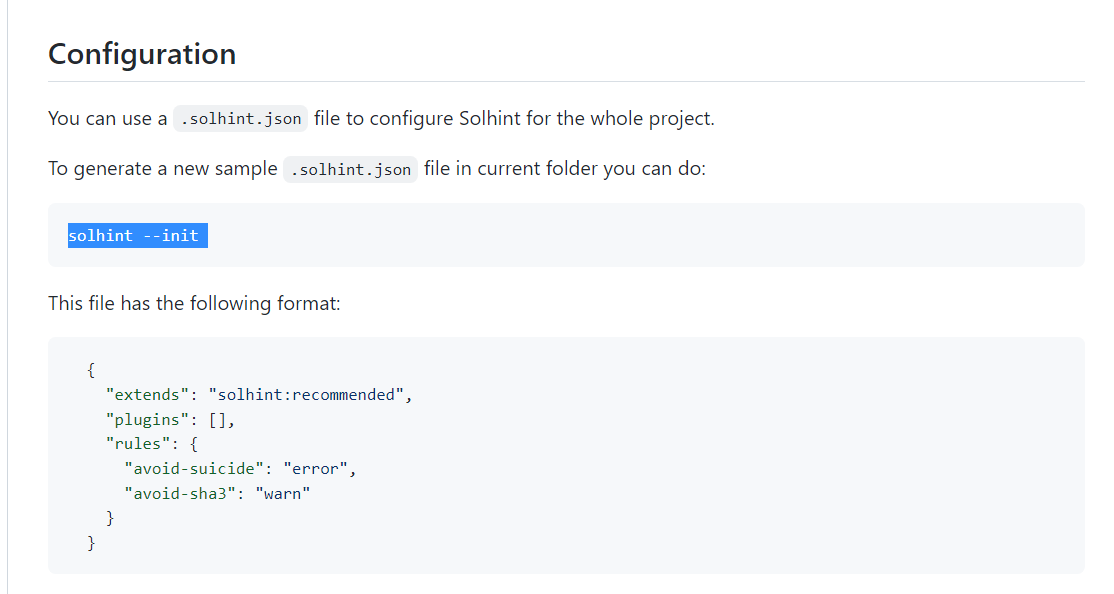 Do we need to update the read me file? · Issue #357 · protofire/solhint · GitHub