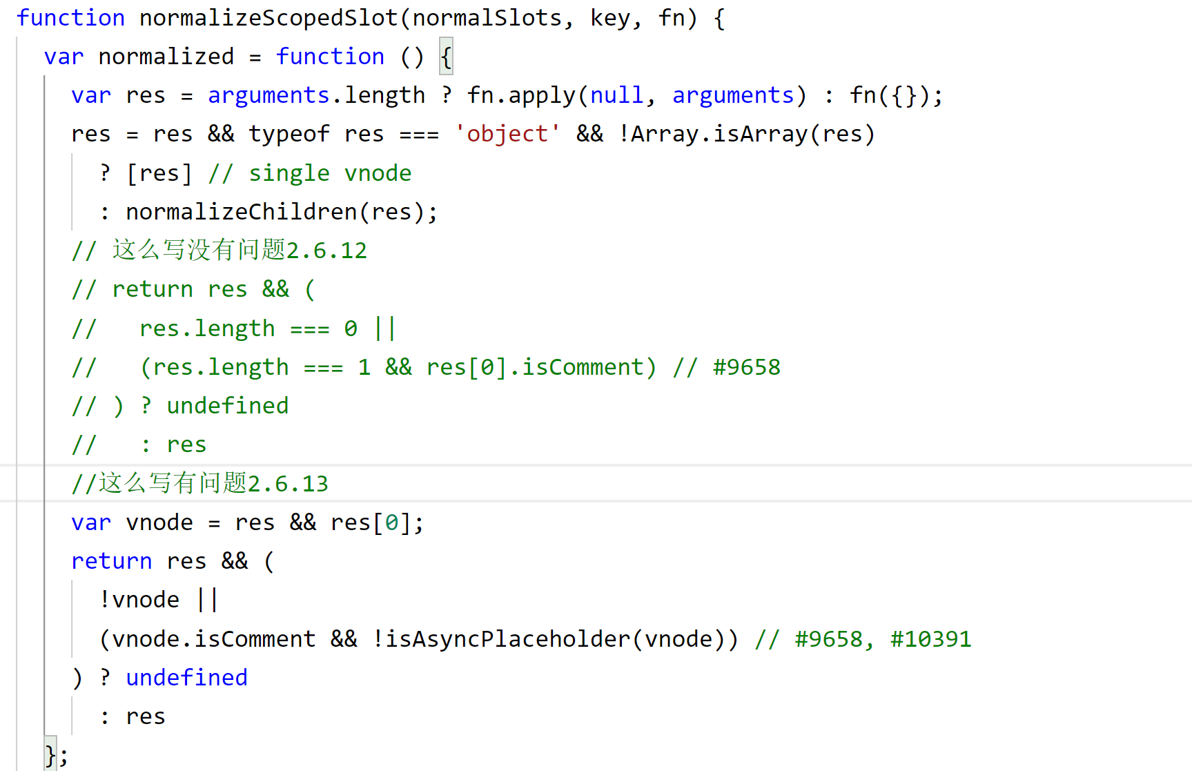 命名插槽逻辑修改导致模板渲染不一致 · Issue #12115 · vuejs/vue · GitHub
