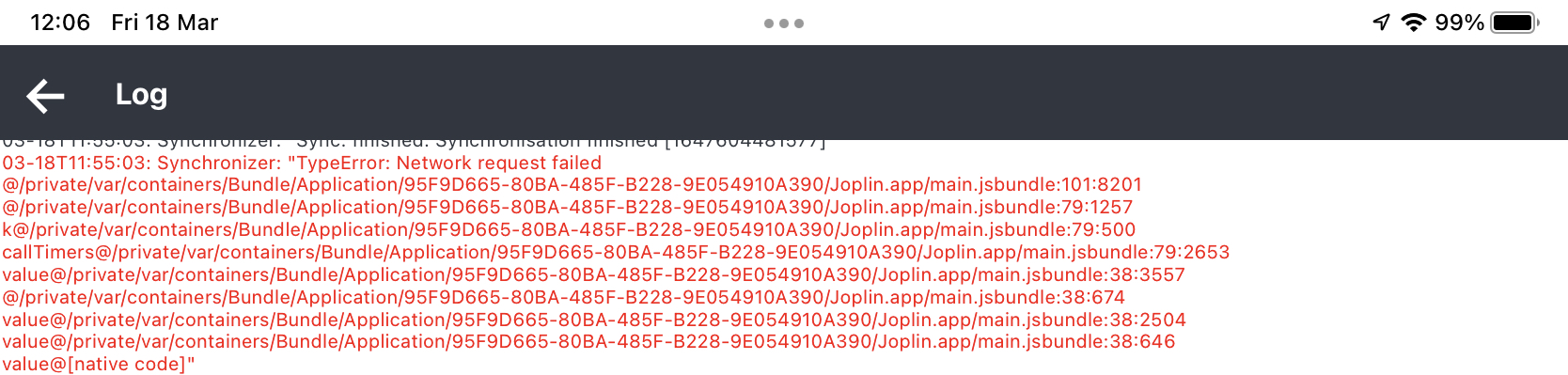 WebDAV sync fail - Help needed interpreting console & log · Issue #6287 · laurent22/joplin · GitHub