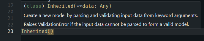 BaseModel: expose __init__ method arguments and class docstring like dataclasses · pydantic ...