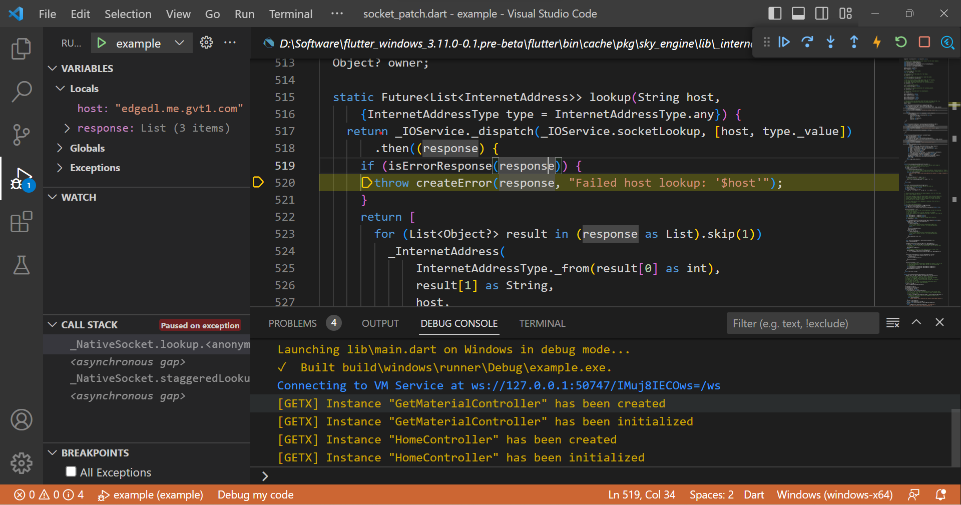 "The requested name is valid, but no data of the requested type was ...