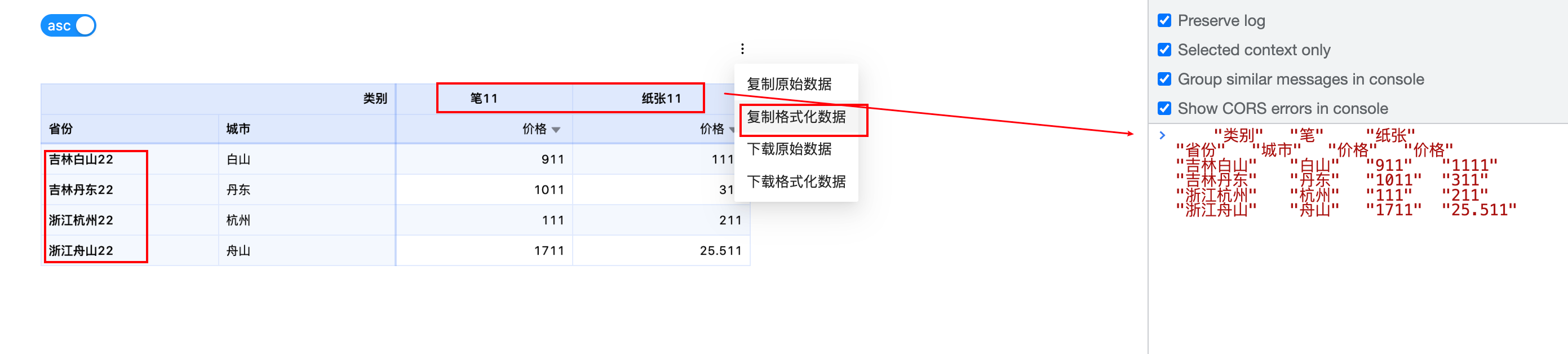 fix: 在复制或者表格数据时，可对行列头进行格式化导出 by stone-lyl · Pull Request #1319 · antvis/S2 · GitHub