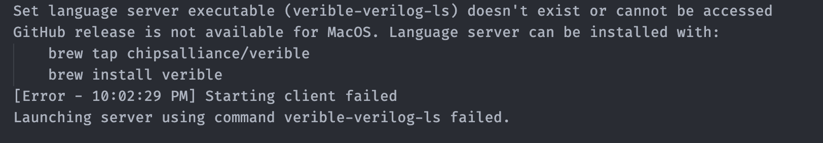 Installation not working on macOS after building the binaries · Issue #1404 · chipsalliance ...