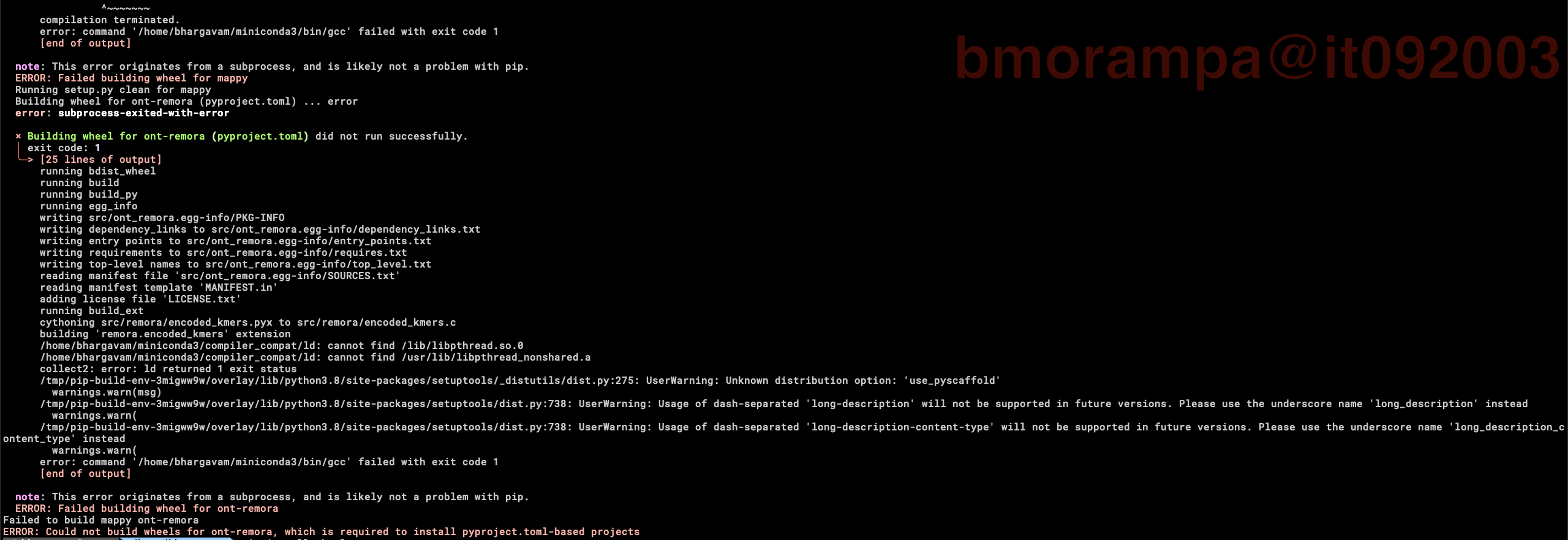 Error installing bonito · Issue #235 · nanoporetech/bonito · GitHub