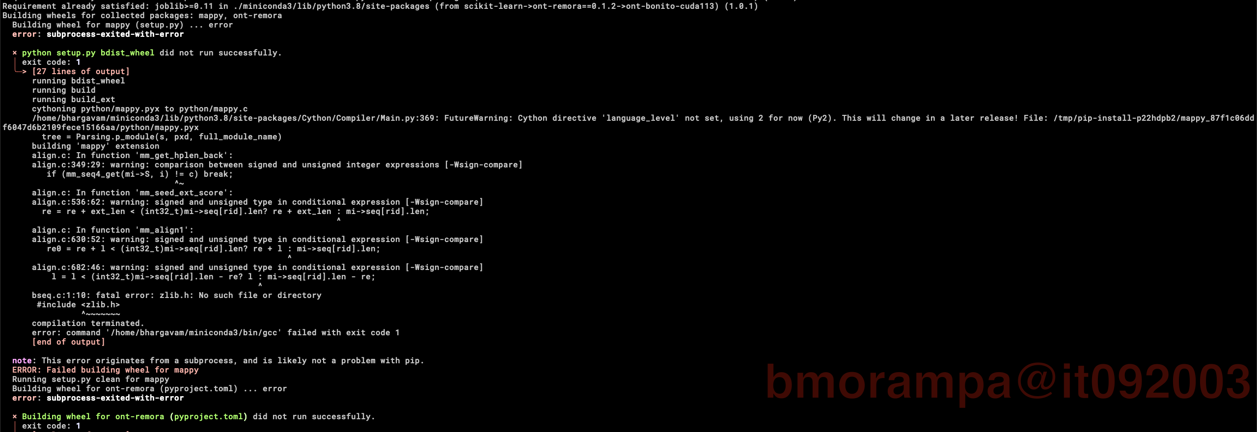 Error installing bonito · Issue #235 · nanoporetech/bonito · GitHub