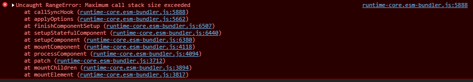 RangeError: Maximum call stack error only in vite2. · Issue #2026 · vitejs/vite · GitHub