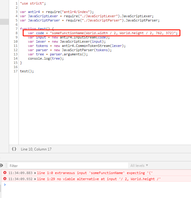 JavaScriptParserListener return a wrong ctx · Issue #2522 · antlr ...