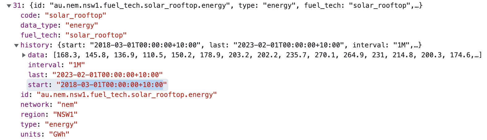 stripes data: au.nem.*.fuel_tech.solar_rooftop.energy missing data before 2018-03-01 · Issue ...