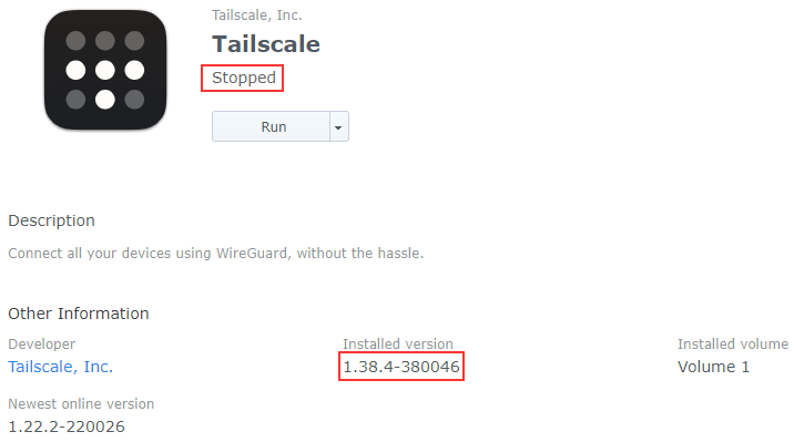 Synology Reporting Not Running - It Is and Can Ping Fine · Issue #7608 · tailscale/tailscale ...