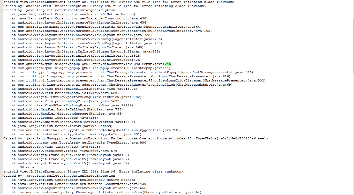 QMUIListPopup 崩溃 · Issue #129 · Tencent/QMUI_Android · GitHub