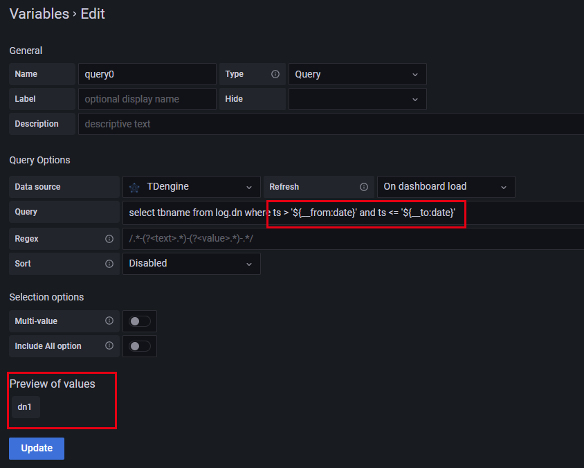 grafana:8.1.5，高版本grafana中变量无法进行时间范围筛选 · Issue #70 · taosdata/grafanaplugin · GitHub