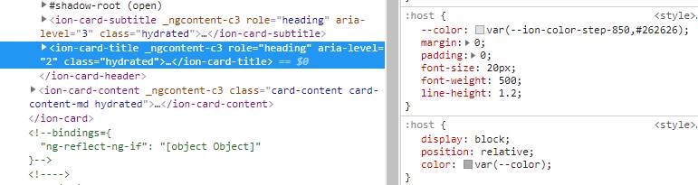 ion-card-header md text color is bad with dark theme · Issue #16650 · ionic-team/ionic-framework ...