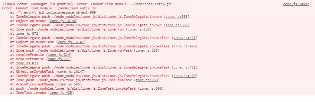 bug: modal entrycomponent - Error: Cannot find module './undefined ...