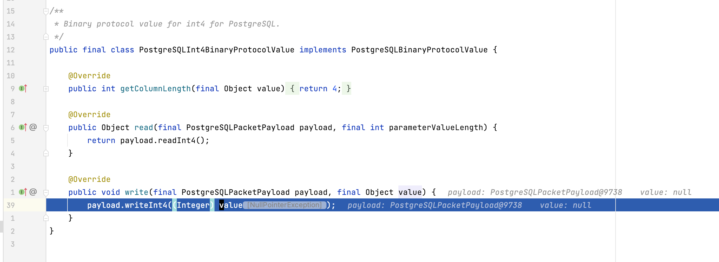 NPE occurred when PostgreSQL write null value in Binary format · Issue #11169 · apache ...