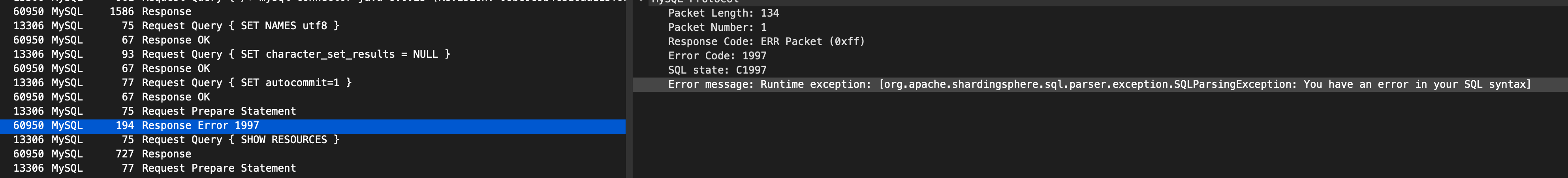 Execute DistSQL using PreparedStatement cause SQLParsingException in MySQL Proxy · Issue #12990 ...