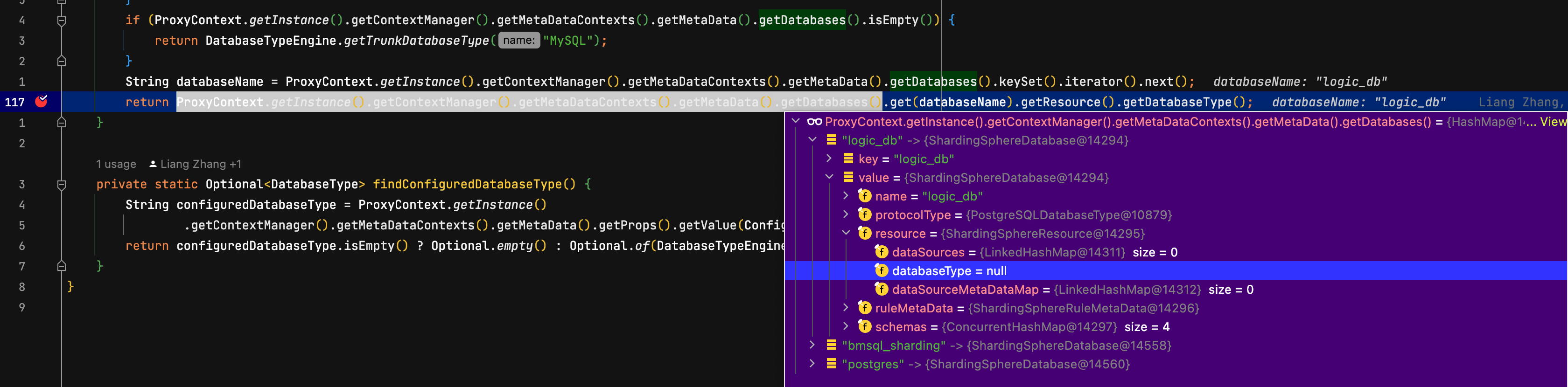 NPE occurred when trying to getSaneResult · Issue #17909 · apache/shardingsphere · GitHub