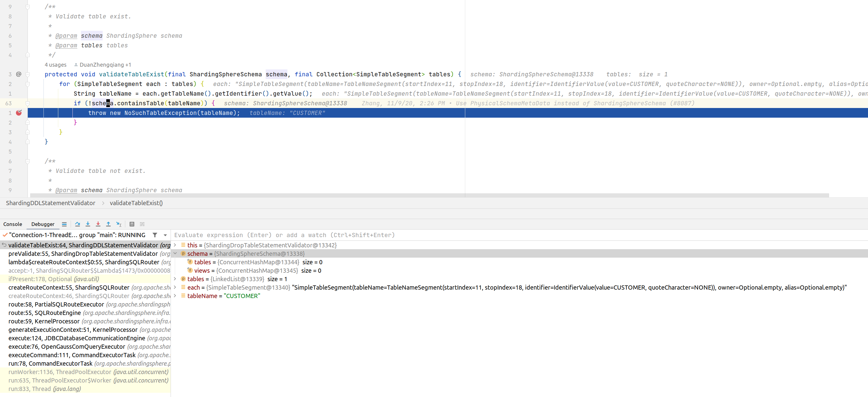 Single table could not be dropped · Issue #21165 · apache/shardingsphere · GitHub