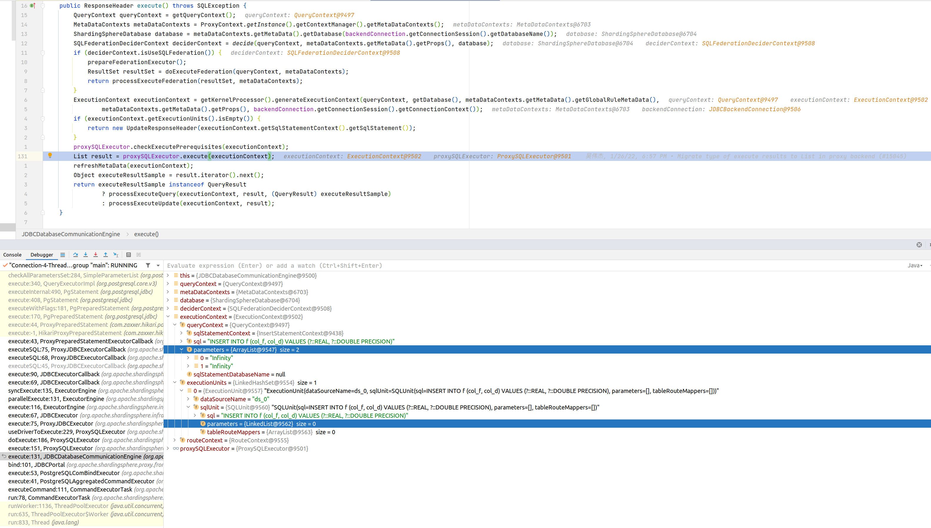Parameters lost after KernelProcessor.generateExecutionContext · Issue #22407 · apache ...