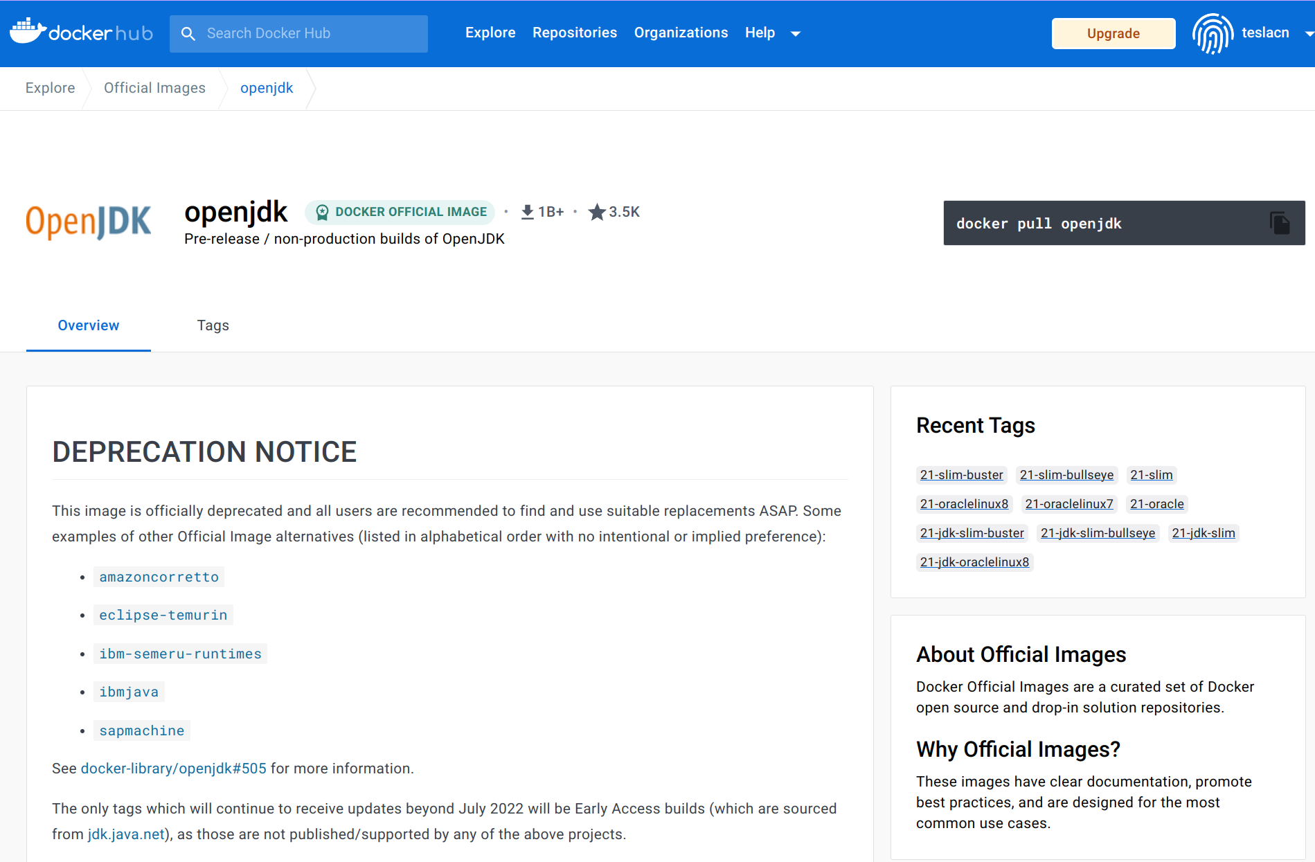 Migrating base Docker image from deprecated openjdk to other distribution · Issue #23486 ...