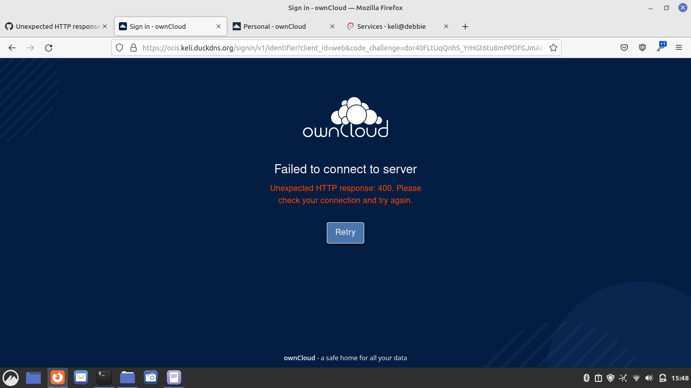 Unexpected HTTP response: 400 when using Nginx reverse proxy · Issue ...