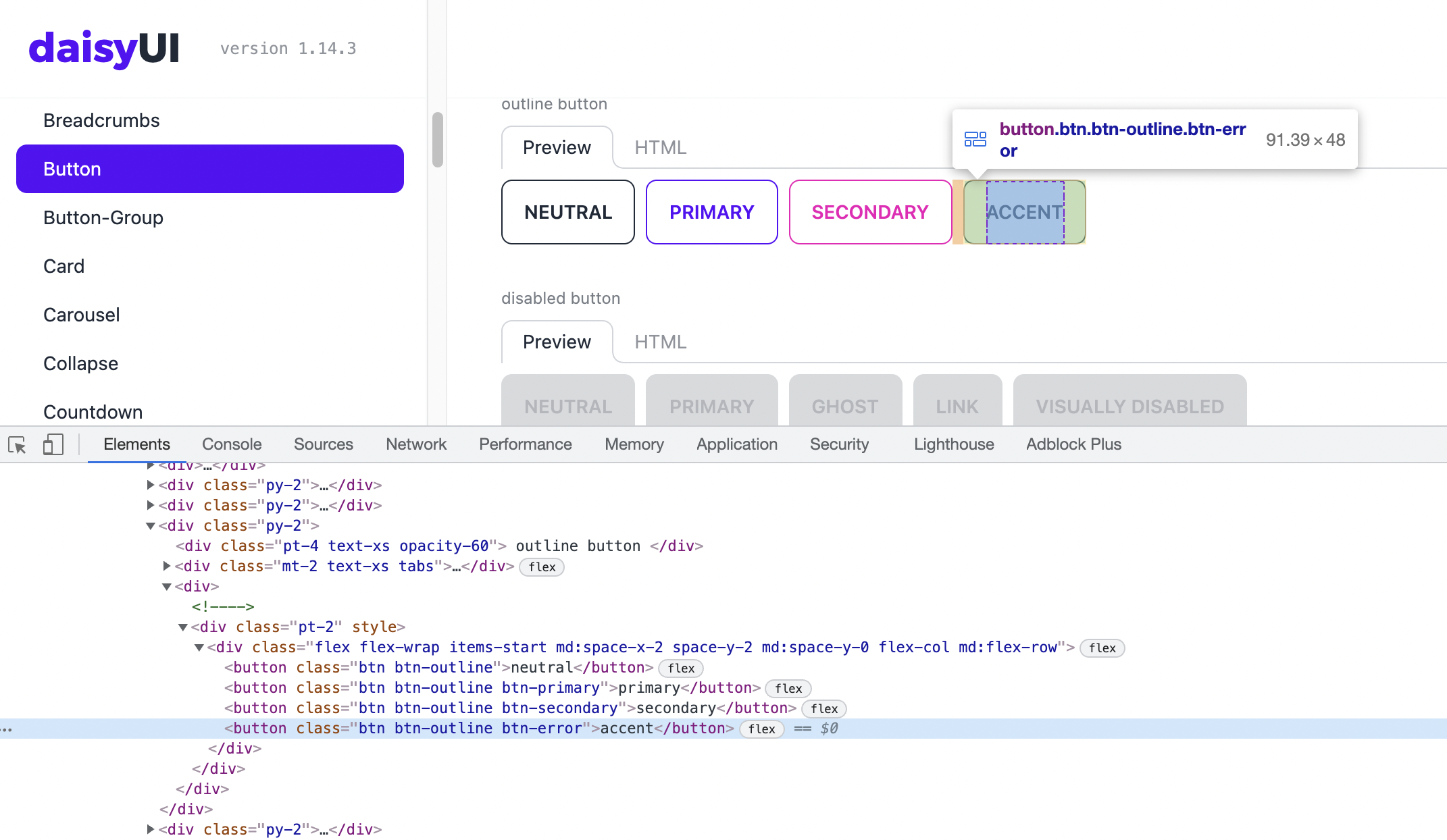 Button error variant not working with outline · Issue #239 · saadeghi/daisyui · GitHub