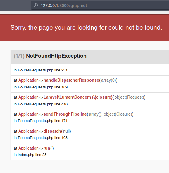 GraphiQL editor "page not found" · Issue #109 · rebing/graphql-laravel · GitHub