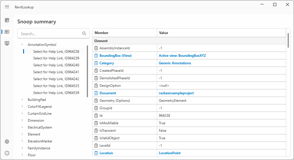 GitHub - jeremytammik/RevitLookup: Interactive Revit RFA and RVT ...