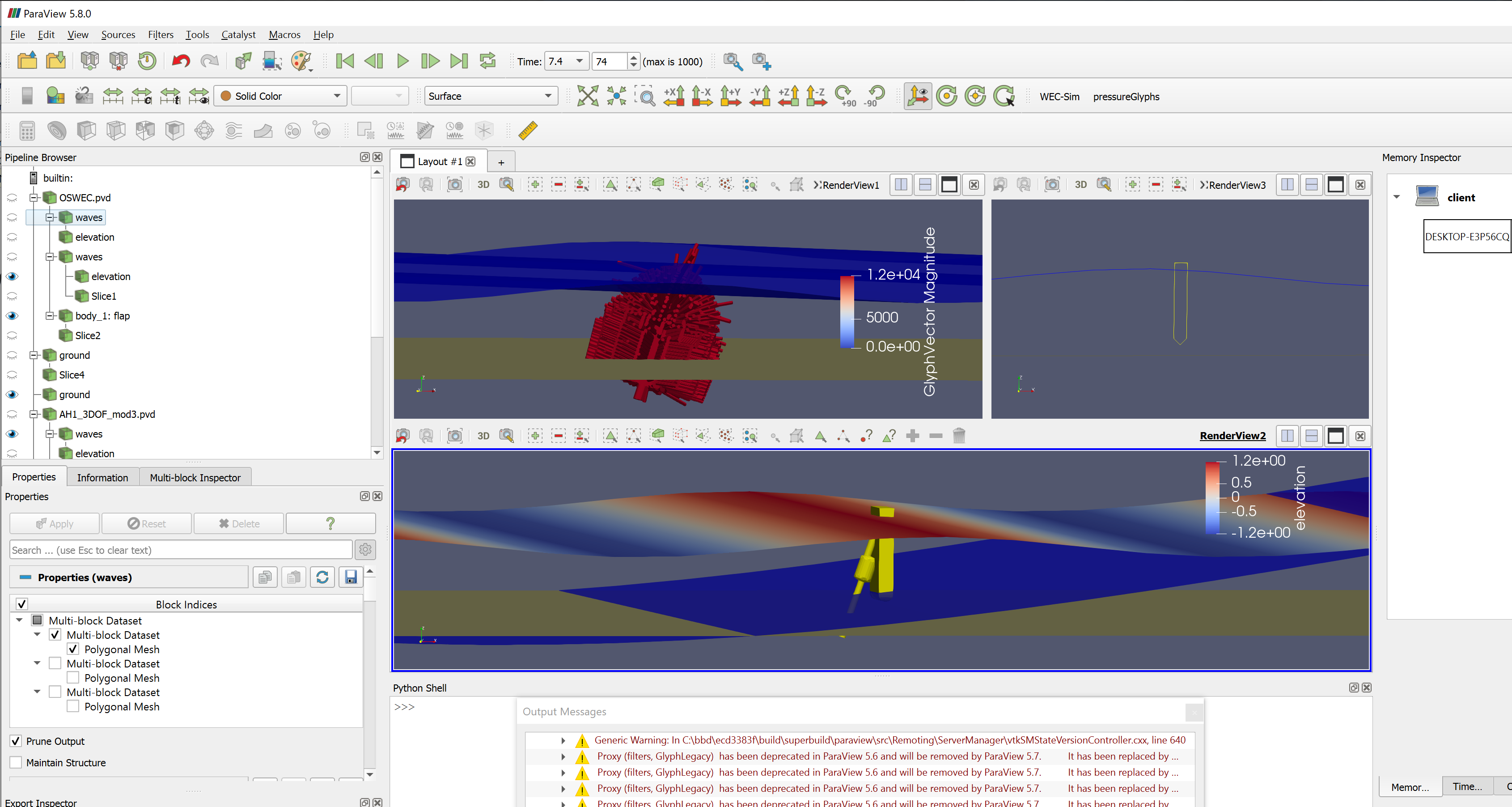 Setting up ParaView NL Hydro Visualization · Issue #459 · WEC-Sim/WEC-Sim · GitHub