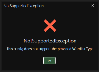 this config does not support the provided wordlist type · Issue #639 · openbullet/OpenBullet2 ...