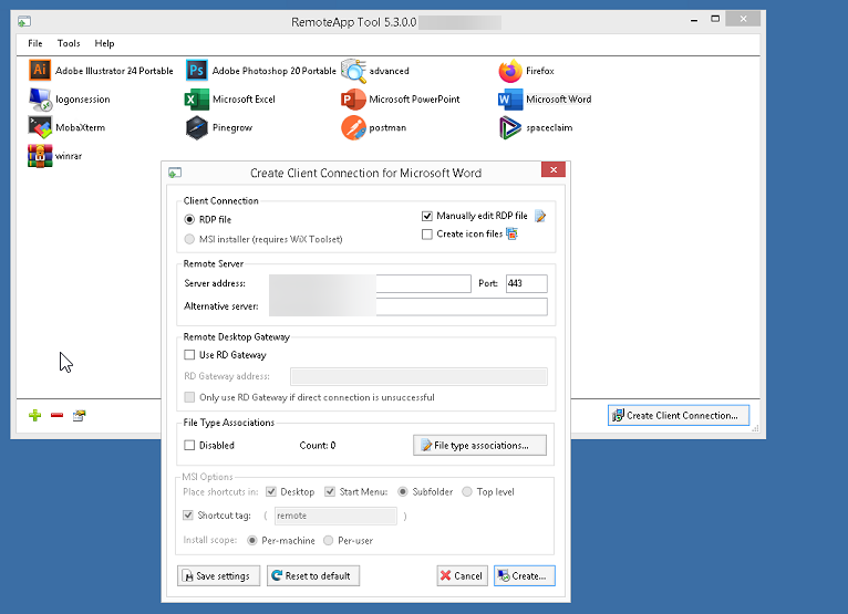 Port field ignored when exporting RDP files · Issue #12 · kimmknight/remoteapptool · GitHub