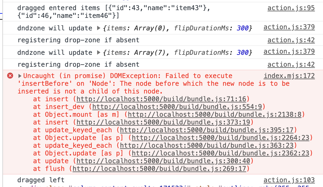 Race condition with Svelte on item enter · Issue #93 · isaacHagoel/svelte-dnd-action · GitHub