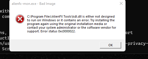 KDL.DLL listed as trojan · Issue #172 · T-Troll/alienfx-tools · GitHub