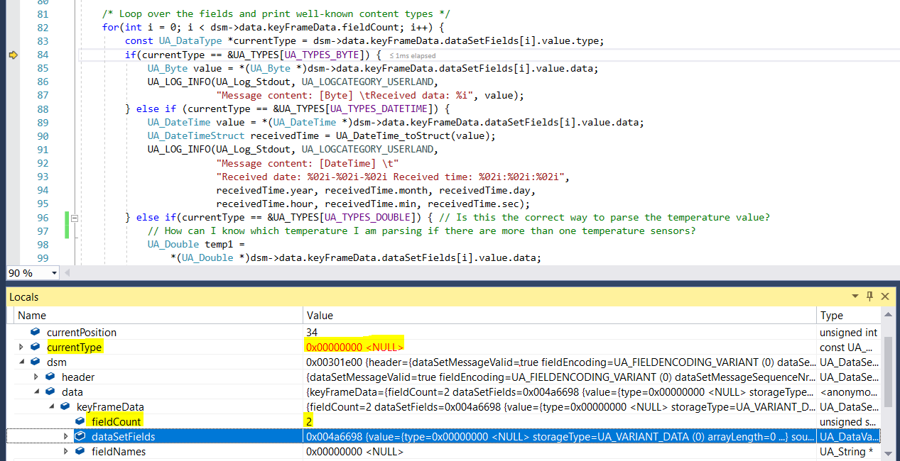 Publish/Subscribe temperature value does not work? · Issue #2673 · open62541/open62541 · GitHub